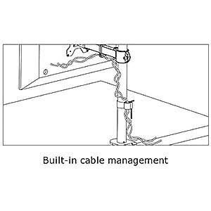 AnthroDesk Laptop/Notebook Desk Stand/Mount with Full Motion Adjustable Extension Arm with Tilt