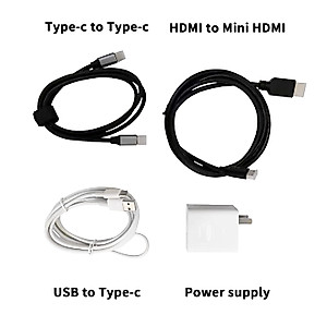 WanLuSiri Portable Monitor, 14.0 Inch FHD 1920x1280 IPS Laptop Monitor for Computer PC Phone Xbox PS4 PS5,Switch, USB C HDMI Gaming Monitor Ultra-Slim IPS Display with Smart Cover