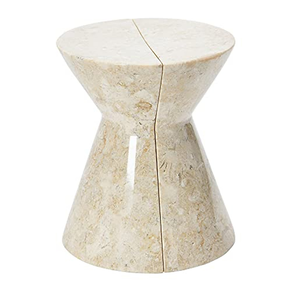 Bloomingville Natural Modern Marble Office and Home Contemporary Shelf and Table Décor Set of 2 Bookends, Beige, 2