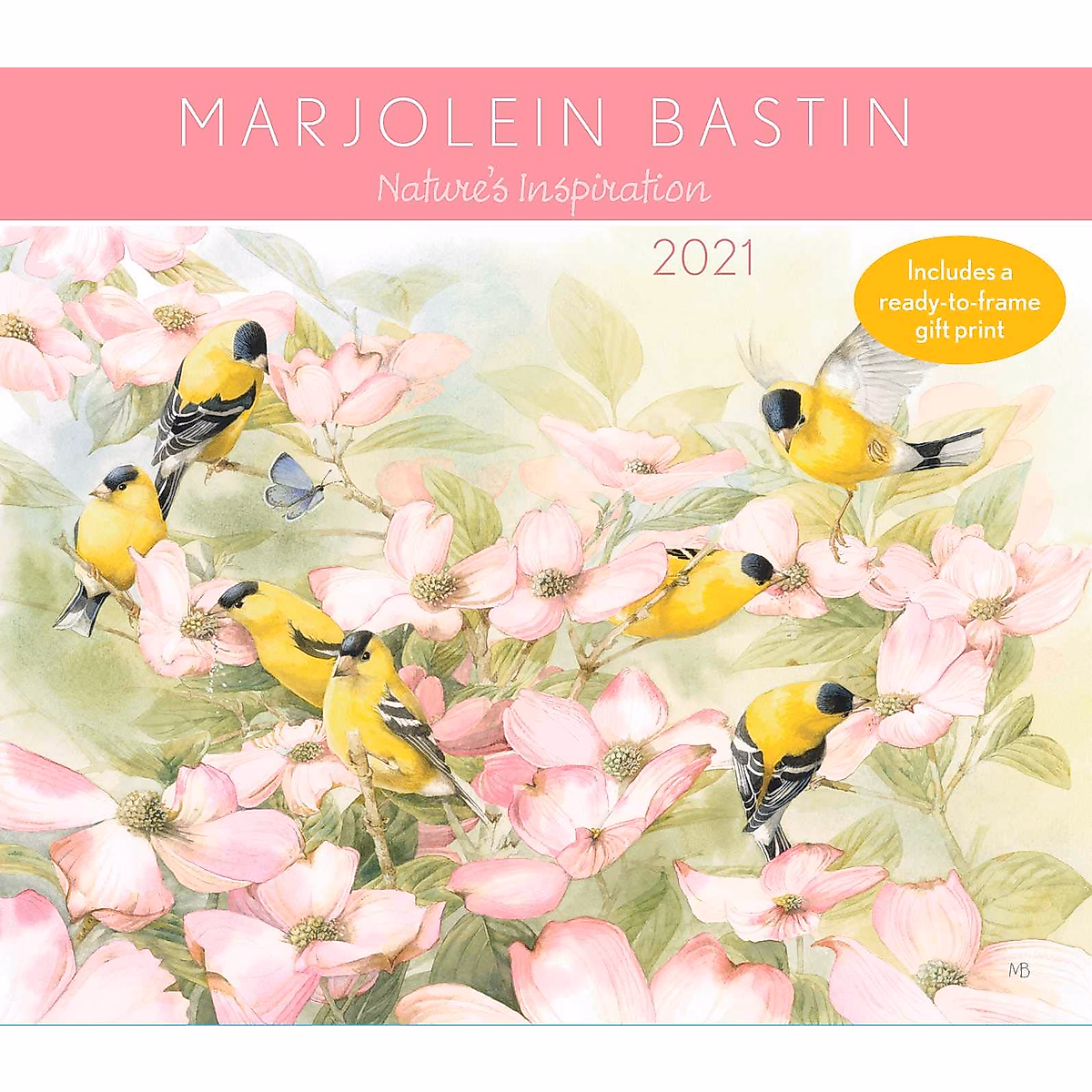 Marjolein Bastin Nature's Inspiration 2021 Deluxe Wall Calendar