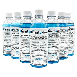 MINTAKLEEN Mint-A-Kleen® 10 PACK Dental Unit Waterline Cleaner Ten 16 oz Bottles (40 Treatments)
