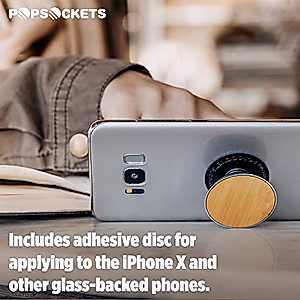 PopSockets: Collapsible Grip & Stand for Phones and Tablets - Bamboo