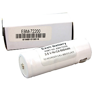 Exell Battery EBM-72200 Battery Compatible with MEDIC LUX,VISTA 200 HANDLE,Powertron N1027,N1049, Alpha Source AS10097,N36751, Cardinal CJB-191,Chloride MEDIC LUX, MED-72200, Diversified N N36751