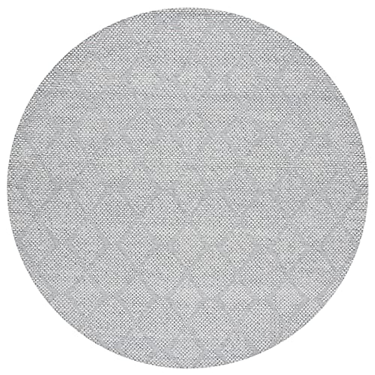 SAFAVIEH Marbella Collection 7' Round Silver/Grey MRB551G Handmade Premium Wool Area Rug