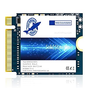 Dogfish SSD M.2 2230 NVMe PCIe 4.0 1TB 3D TLC NAND Gaming Unit?a stato solido interna per Steam Deck PS5 Surface Pro Laptop Desktop (M.2 2230 NVMe 4.0, 1TB)