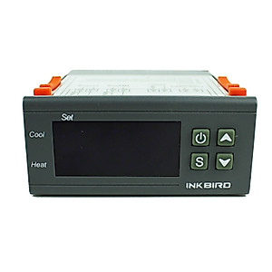 Inkbird Temp Control Thermostat ITC1000 Dual Stage Digital Temperature Switch Controller ℃ ℉ Display Heating Cooling Relay NTC Sensor 3D Printer Freezer Fridge Hatching 110 Volt