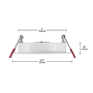 Globe Electric 50466 Wi-Fi Smart 3" Ultra Slim LED Recessed Lighting Kit 2-Pack, No Hub Required, Voice Activated, 7 W, Multicolor Changing RGB, Tunable White 2000K - 5000K, 390 Lumens, Wet Rated