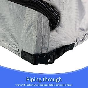 Homydom Air Conditioner Covers for Outside Units Fits up to 30"x30"x32" Full Winter AC Unit Covers Outdoor Protection