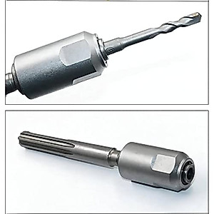 SDS Max to SDS Plus Adapter, 40 Chrome Steel Hammer Drill Adaptor for Rotary Hammers Connection SDS-Max to SDS-Plus Impact Drill Converter Shank Quick Tool