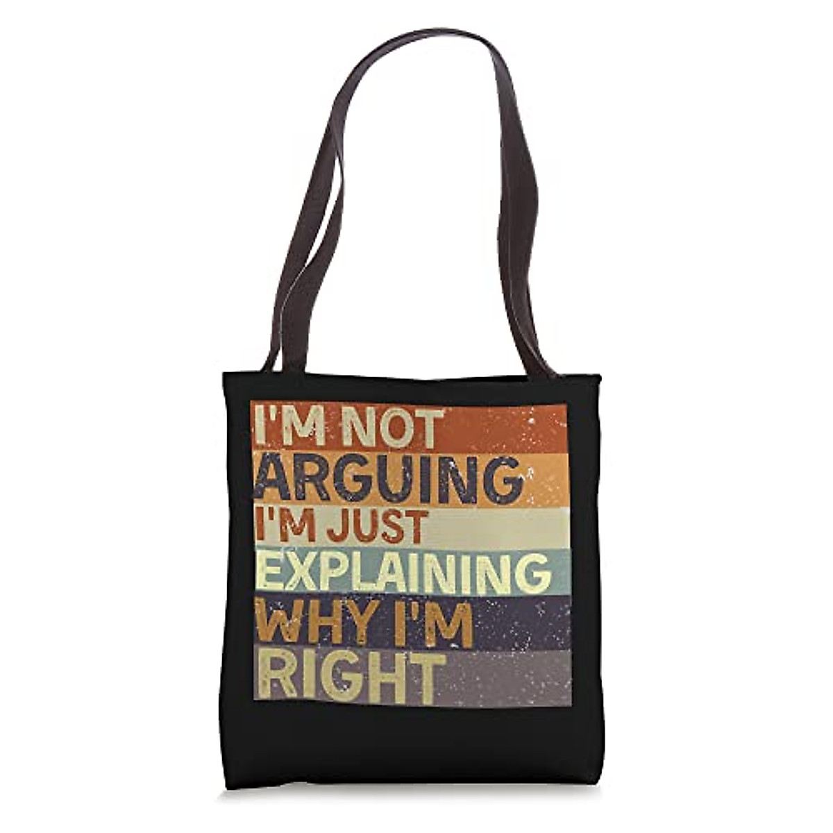 I'm Not Arguing I'm Just Explaining Why I'm Right Tote Bag
