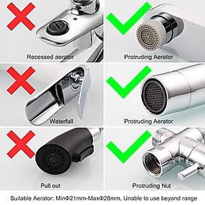 Tecmolog Faucet Aerator Key and Removal Tool Carbon Steel Cache Aerator Wrench for 21mm-28mm Faucet Aerator, Brushed Nickel, SBA031