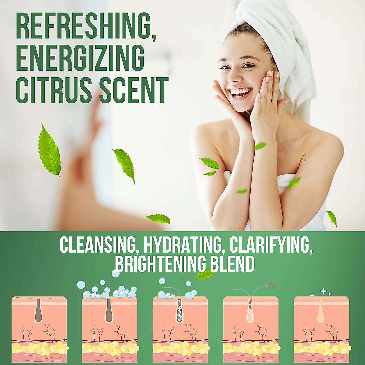 Tea Tree Oil Face Wash, 4oz – Tea Tree Soap Natural Skin Cleanser – Pure Essential Oil Infused Skincare Cleansing Face Soap, Made in USA