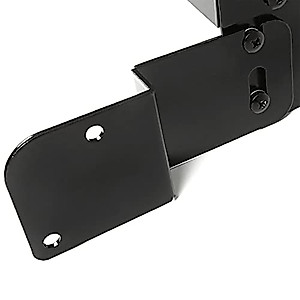 HECASA Black Folding Shelf Pellet Grill Grille Front Shelf Compatible with All 24” Camp Chef Grills Powder Coated Steel Replacement for PGFS24