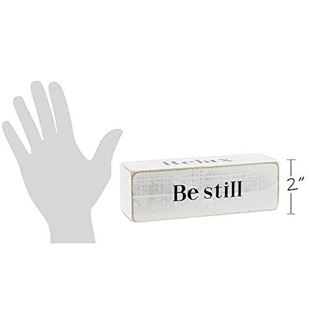 The Bridge Collection Four-Sided Inspirational Wood Block Sign, 6" ('Dream')