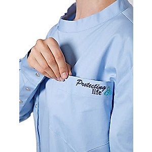 Medical Lab Coat For Women (Blue) (6/M)