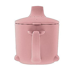 Nuby 100% Silicone Sippy Cup, BPA Free, Pink Whale Print