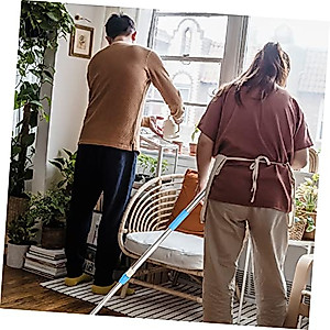 COOLHIYA Mop Pole Foot Mop Handle Mop Handles Only Mops for Floor Cleaning Mop Bucket Velda Commercial Round Mop Telescoping Broom Handle Mop Replace Handle Mob Mop Stick Rod Plastic Blue