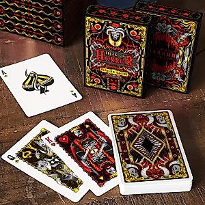 HAAKUN Horror Playing Cards Scary Spooky Board Game Poker Paper Card with Jokers