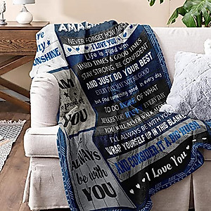 Gifts for Son, Son Gifts Blanket, Gifts for Son from Mom, Gift for Son, to My Son Birthday Gifts, Birthday Graduation Gifts for Son, Gifts for Adult Son, Gifts for Grown Son Throw Blanket 60"X 50"