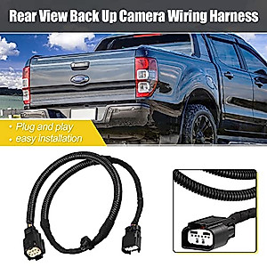 X AUTOHAUX Rear View Back Up Camera Wire Harness BL3Z14A411A for Ford F-150 2010 2011 2012 2013 2014 BL3Z-14A411-A