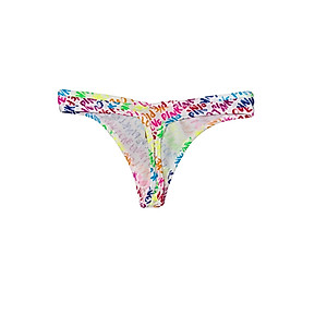 Victoria's Secret Pink Cotton Thong Panty/Underwear Multicolor New (as1, alpha, x_l, regular, regular)