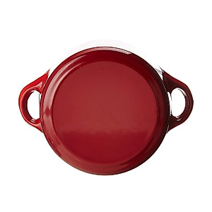 Le Creuset Enameled Cast Iron Mini Cocotte with Lid, 1/3 qt., Cerise