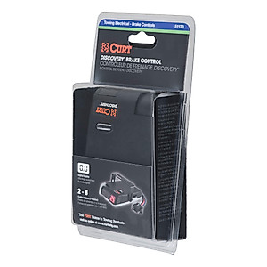 CURT 51120 Discovery Electric Trailer Brake Controller, Time-Delay , black