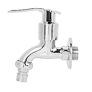 Wall Mounted Cold Water Tap Laundry Bathroom Garden Tap Mop Pool Washing Machine Faucet G1/2" Zinc Alloy Balcony Mop Sink Faucet Single Handle Cold Garden