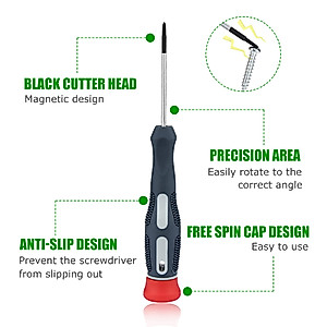 Triwing Screwdriver for Nintendo Switch Repair, Mellbree Tri Winged Screwdriver Y0 Y00 PH00 Screwdriver Repair Tool Set Compatible with Nintendo Switch Console Joy Con Controller 3DS Wii/Wii U