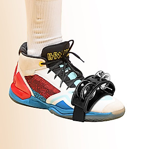 4 PCS Foot Tambourine for Adults, Black Foot Percussion Instruments with Metal Steel Jingle Bell for Guitar Drum Accessory Instrument