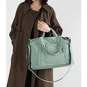 Corduroy Shoulder Bag for Women Fashion Crossbody Bag Tote Handbag Hobo Bag Satchel Purse Casual Retro Lightweight