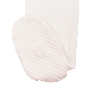 KYTE BABY Unisex Zipper Closure Footies, Rayon Made From Bamboo (6-12 Months, Cloud)