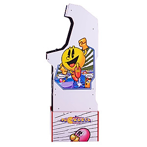 ARCADE1UP- BANDAI NAMCO Legacy Entertainment Arcade Game PAC-Mania Edition, includes Hardware, Riser