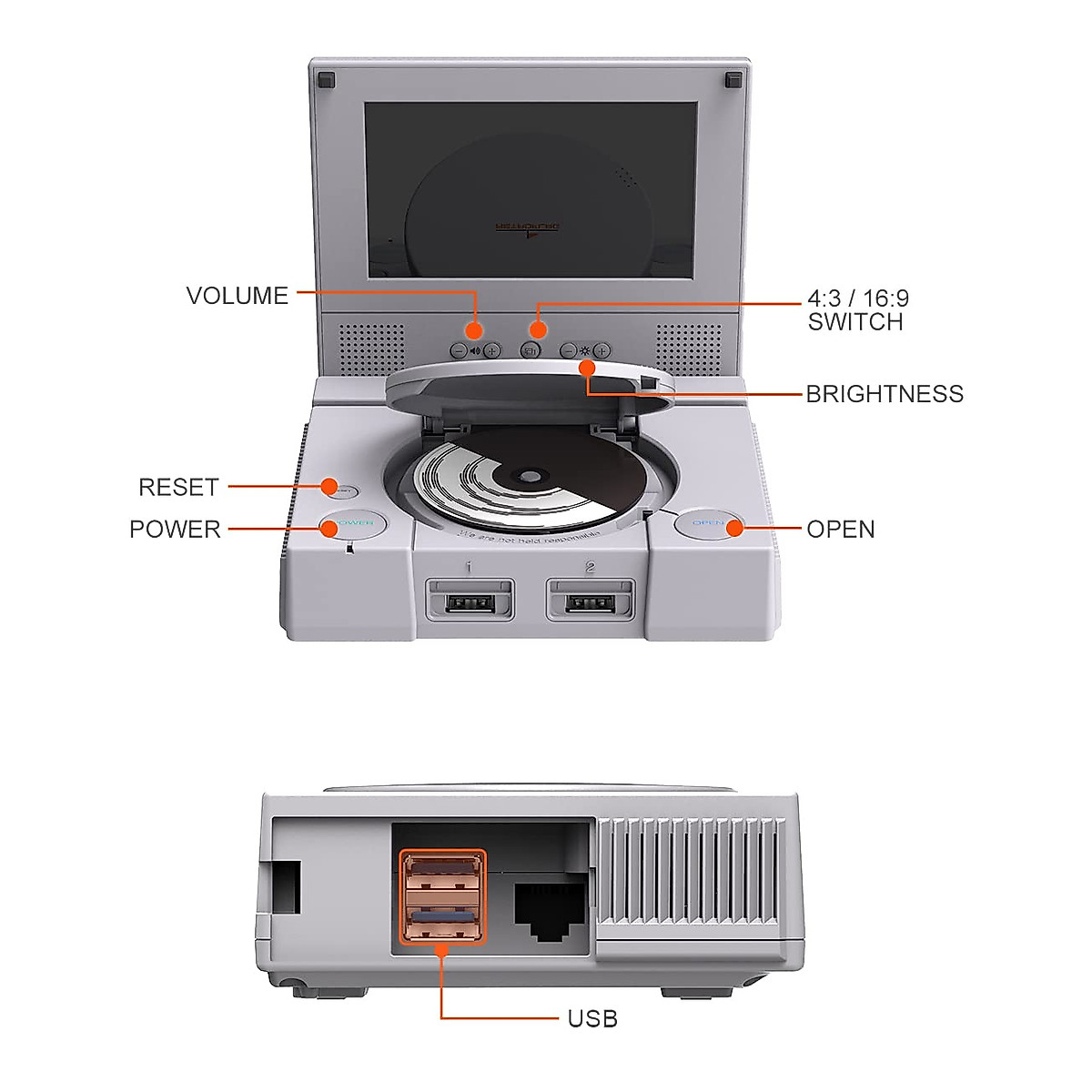 RETROFLAG PiStation CASE, Raspberry Pi 4 Case with Cooling Fan and 3pcs Raspberry Pi 4 Heatsinks for Raspberry Pi 4 Model/Pi 4B (Pi 4 Case)