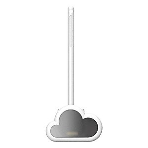SAAKO Modern Toilet Bowl Brush Cute Wall Mount Silicone Toilet Brush Ideas Toilet Cleaner Brush and Holder Set Bathroom Cleaning