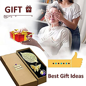 Aimfar Handmade Bookmark Birthday Gifts Teacher Christmas Gifts Butterfly Book Mark Mothers Day Valentine's Day Teacher Appreciation Gifts for Women Female Librarian Readers Lady Mom Girls Book Lover