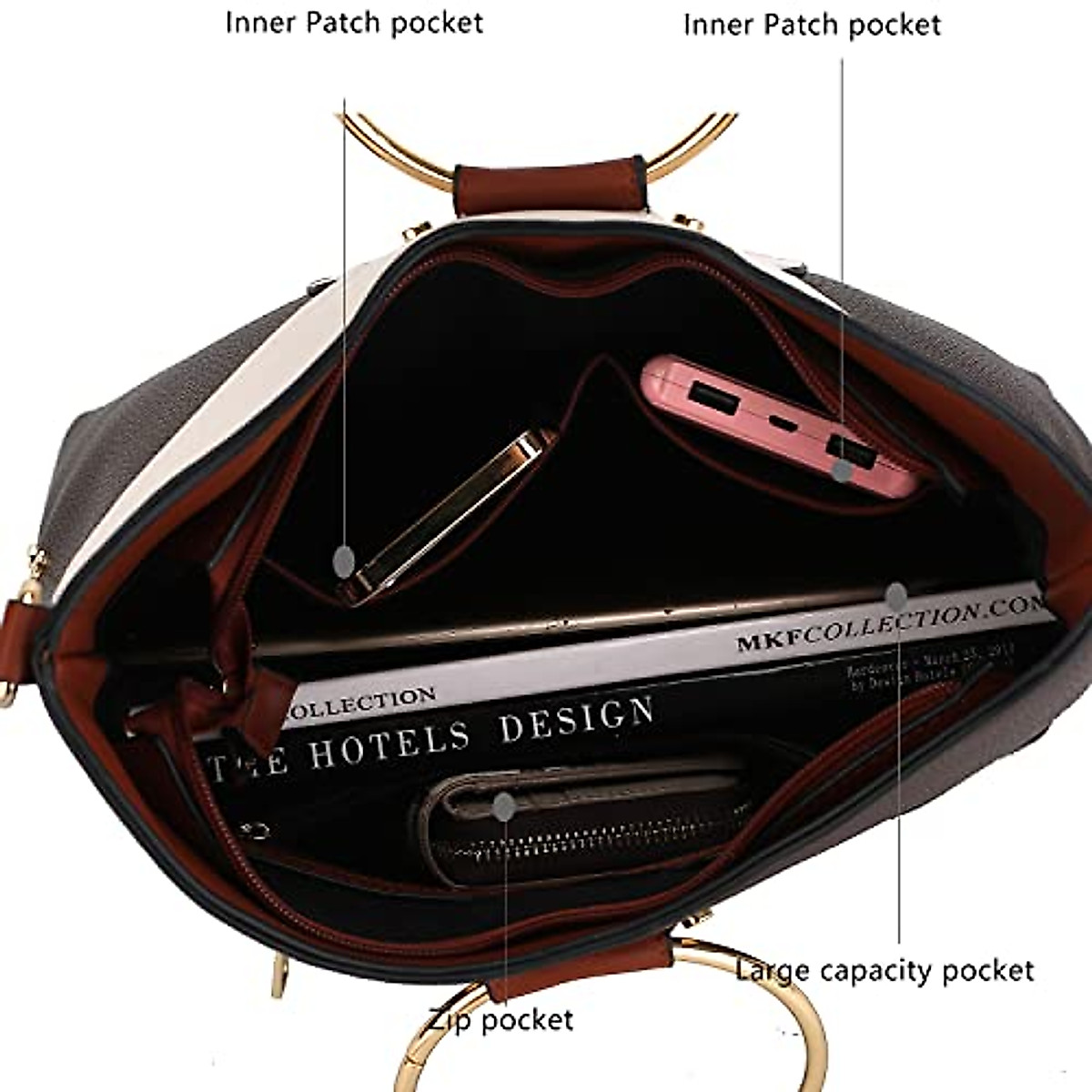 MKF Collection Kylie Top Handle Satchel by Mia K. Farrow