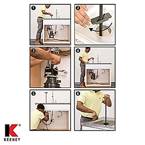 Plumb Pak 3H2013 Garbage Disposal Installation Tool, 25 x 4.5 x 1.5 inches, Black