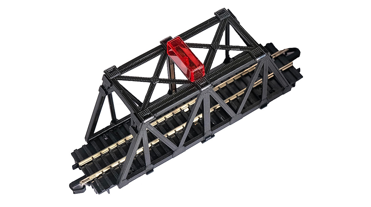 Bachmann E-Z Track Blinking Bridge N Scale - Realistic Layout