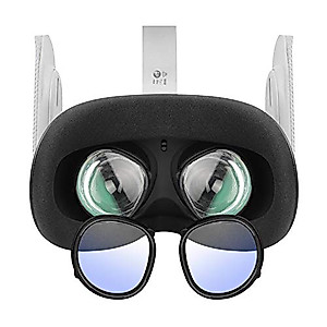 Esimen Glasses Accessories Compatible for Meta Quest 2 Blue Light Filter Frame, Magnetic Eyeglass Frame Compatible for Oculus Quest 2/Oculus Quest Insertion Myopia Lens Frame (Black)