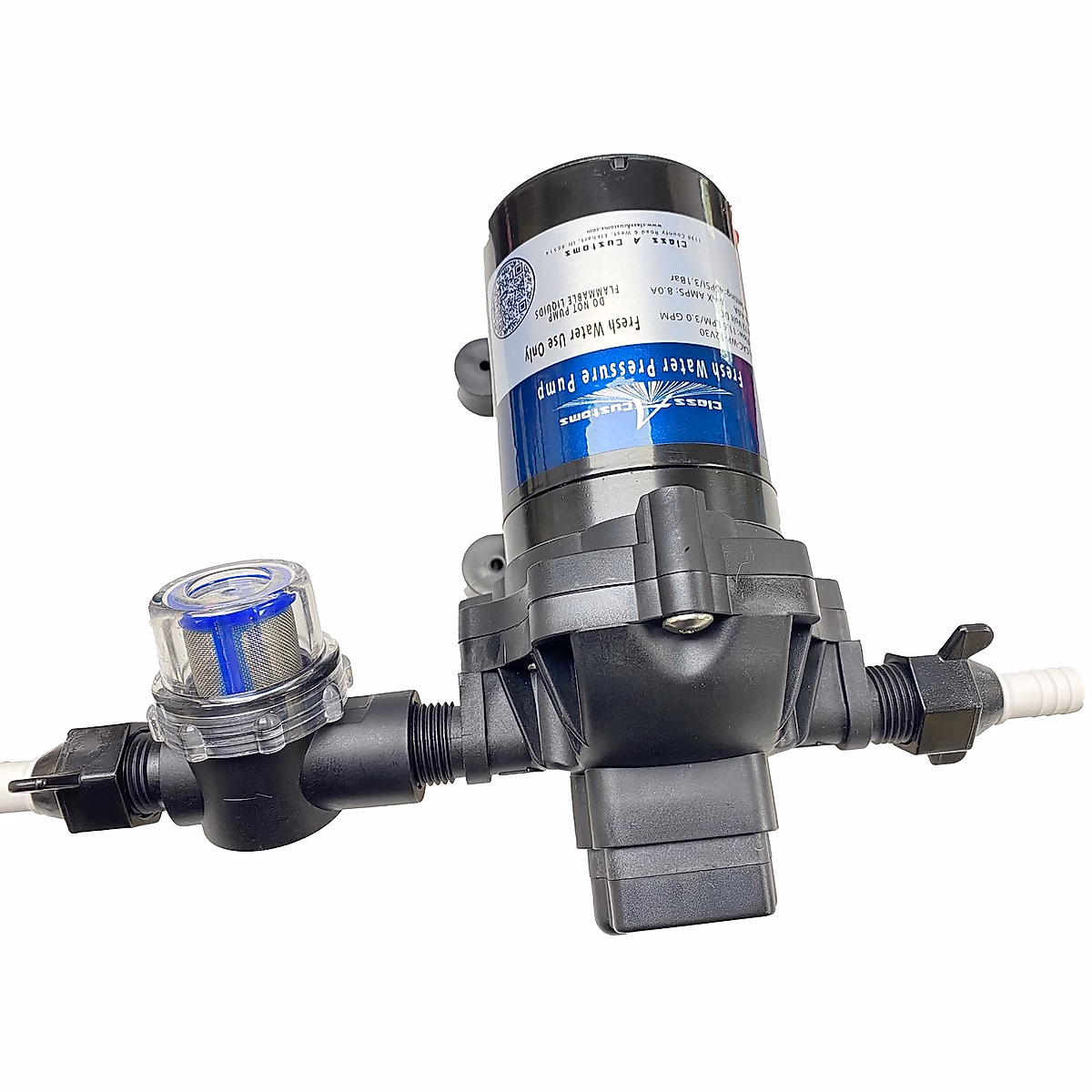 Class A Customs | 10 Gallon RV Concession Fresh Water Tank with 12 Volt Water Pump | T-1000-PUMP