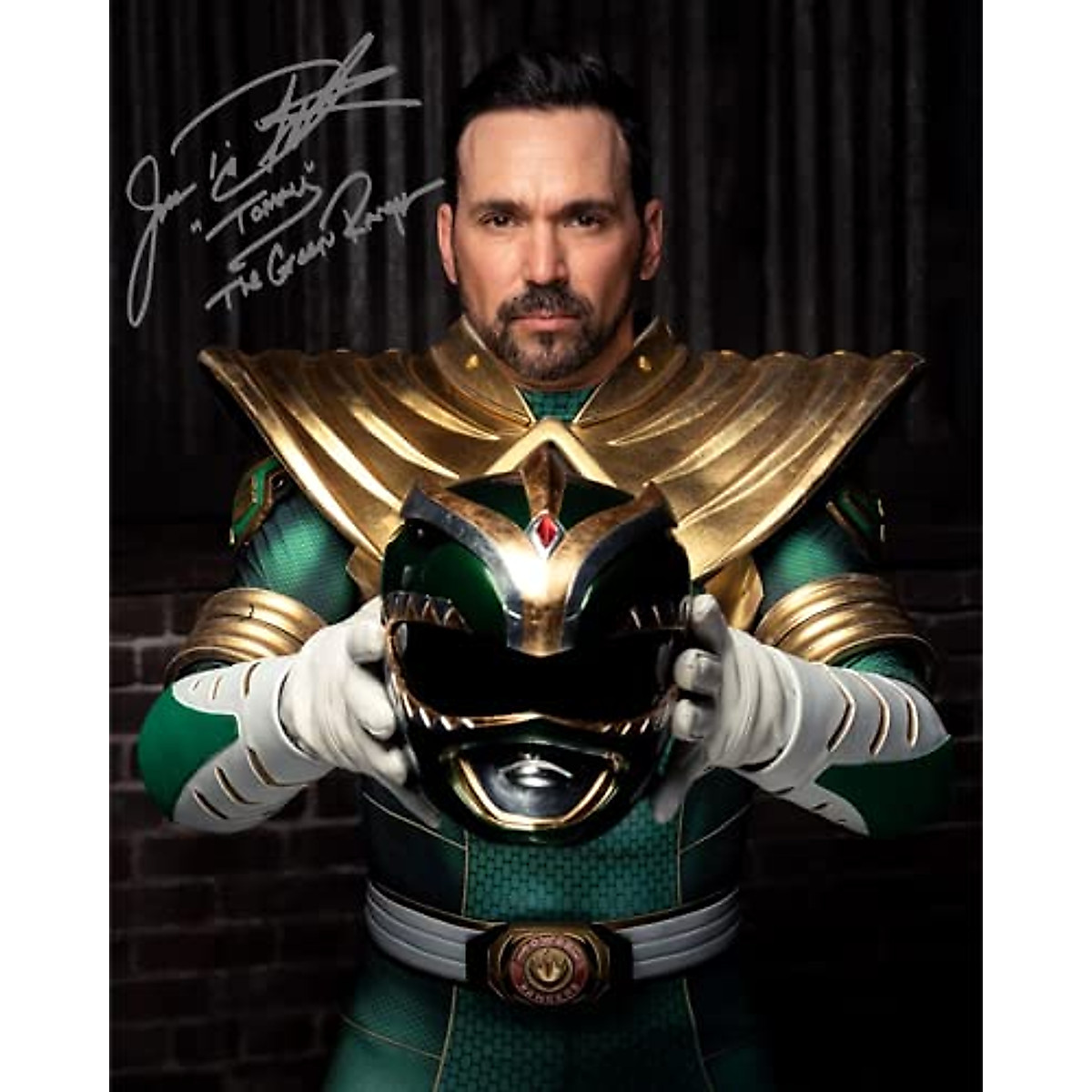 Ikonic Fotohaus Jason David Frank Tommy Oliver Power Rangers Green TV Cast Signed Photo Autograph Print Wall Art Home Decor