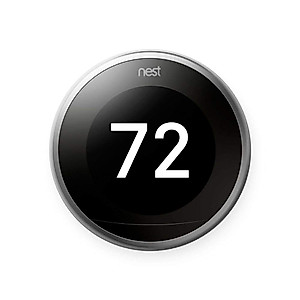 Google Nest Learning Thermostat - 3rd Generation - Smart Thermostat - Pro Version - Works With Alexa