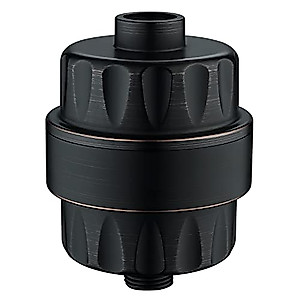BRIGHT SHOWERS Shower Head Filter for Hard Water Universal Multi-Stage Shower Water Filter and Softener Removes Chlorine, Fluoride, Sediment and Heavy Metals, Oil-Rubbed Bronze Finishing