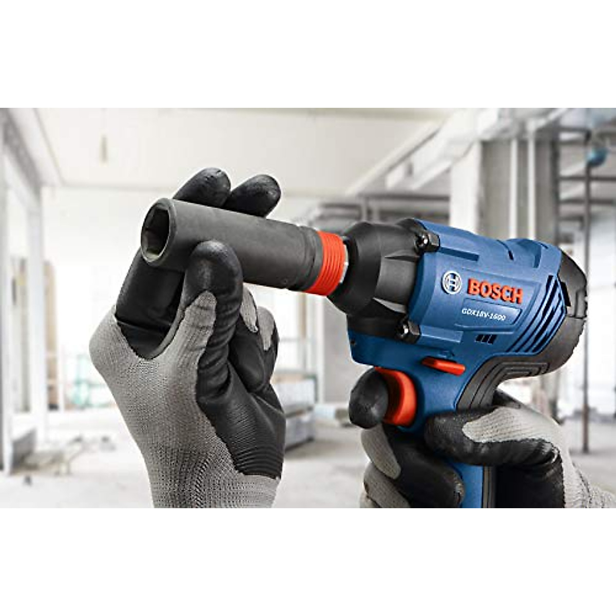 BOSCH GDX18V-1600B12 18V 1/4 In. and 1/2 In. Two-In-One Bit/Socket Impact Driver Kit