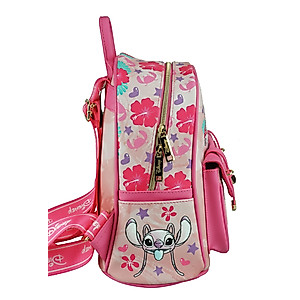 Disney Lilo and Stitch - Angel Wondapop 11 Inch Vegan Leather Mini Backpack