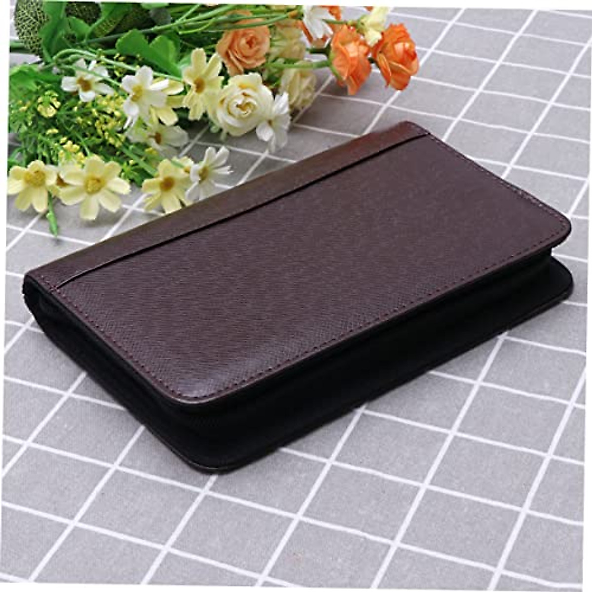 Ciieeo Notepad Calculator Leather padfolio Zippered Leather Portfolio Business Portfolio Zipper Portfolio Business Notepad Business padfolio folders for Binders with Zipper Wallet