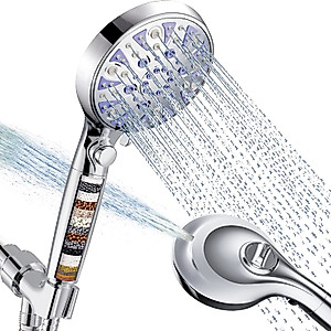 High Pressure 10-mode Detachable Shower Head & Fragrant Vitamin Replacement Shower Filter