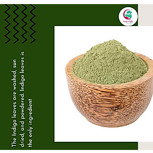 500 GRAMS | 100% Pure INDIGO POWDER for Hair (1.2LB /17.6 oz) | Ideal for Black and Dark Hair | Indigofera Tinctoria | Black Henna | Natural Hair color | Yogi's Gift