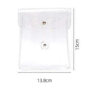 ZMLSED Washi Masking Tapes Multi Organizer Pouch, Minimalist Transparent Large-Capacity Visible Portable Storage Bag for Stationery Stickers Travel Small Object Planner Pens Journal Supplies